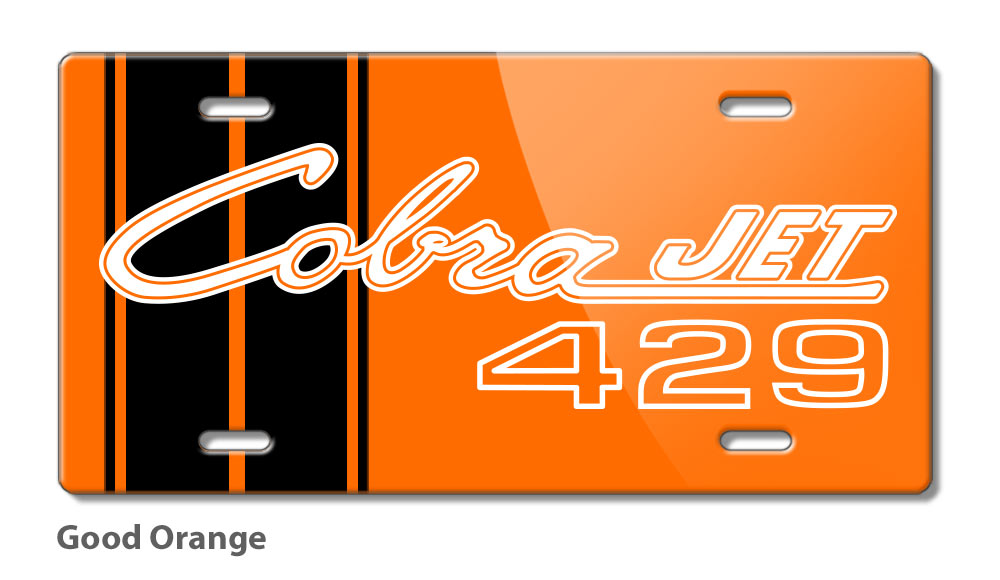 Cobra Jet 429 c.i. V8 Engine Emblem 1968 - 1970 Novelty License Plate ...