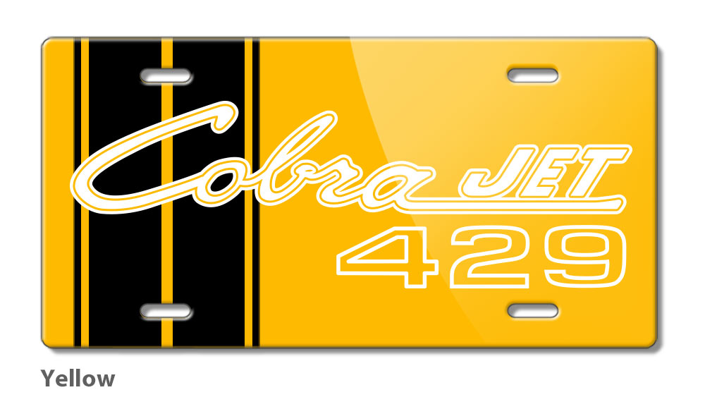 Cobra Jet 429 c.i. V8 Engine Emblem 1968 - 1970 Novelty License Plate ...