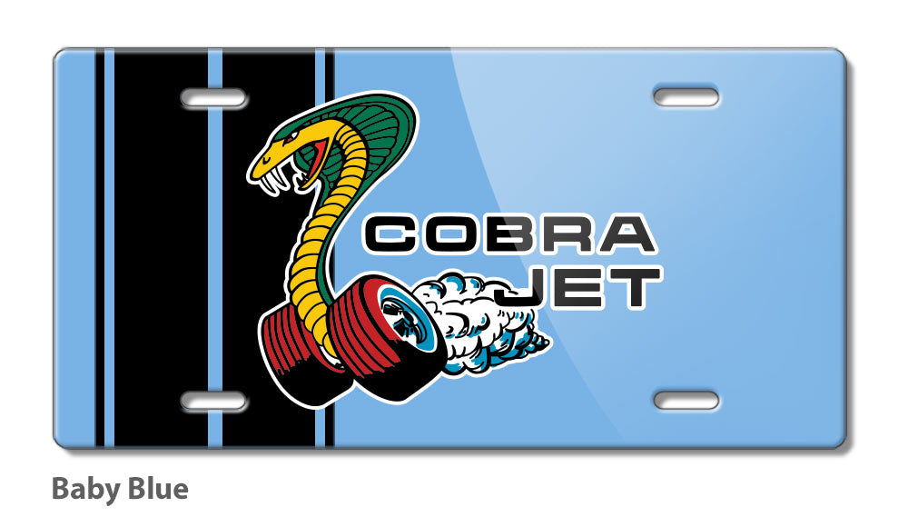 Cobra Jet Snake Emblem 1968 - 1969 Novelty License Plate – Legend Lines