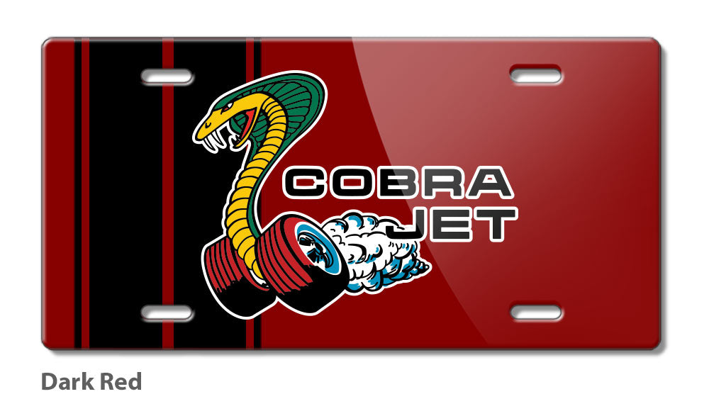 Cobra Jet Snake Emblem 1968 - 1969 Novelty License Plate – Legend Lines