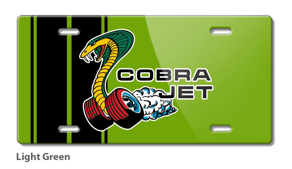 Cobra Jet Snake Emblem 1968 - 1969 Novelty License Plate – Legend Lines