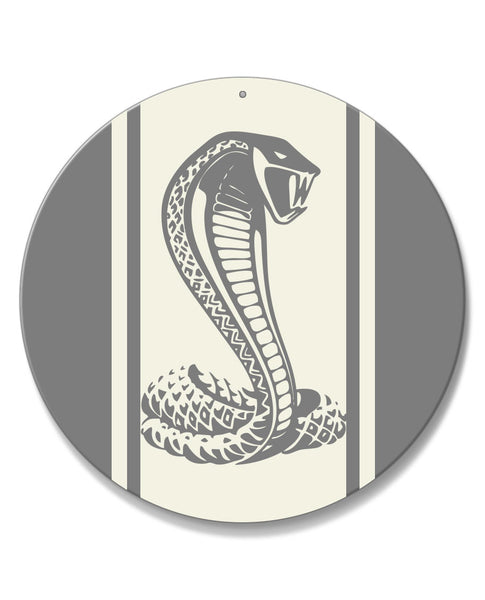 Cobra Snake Emblem Round Aluminum Sign – Legend Lines