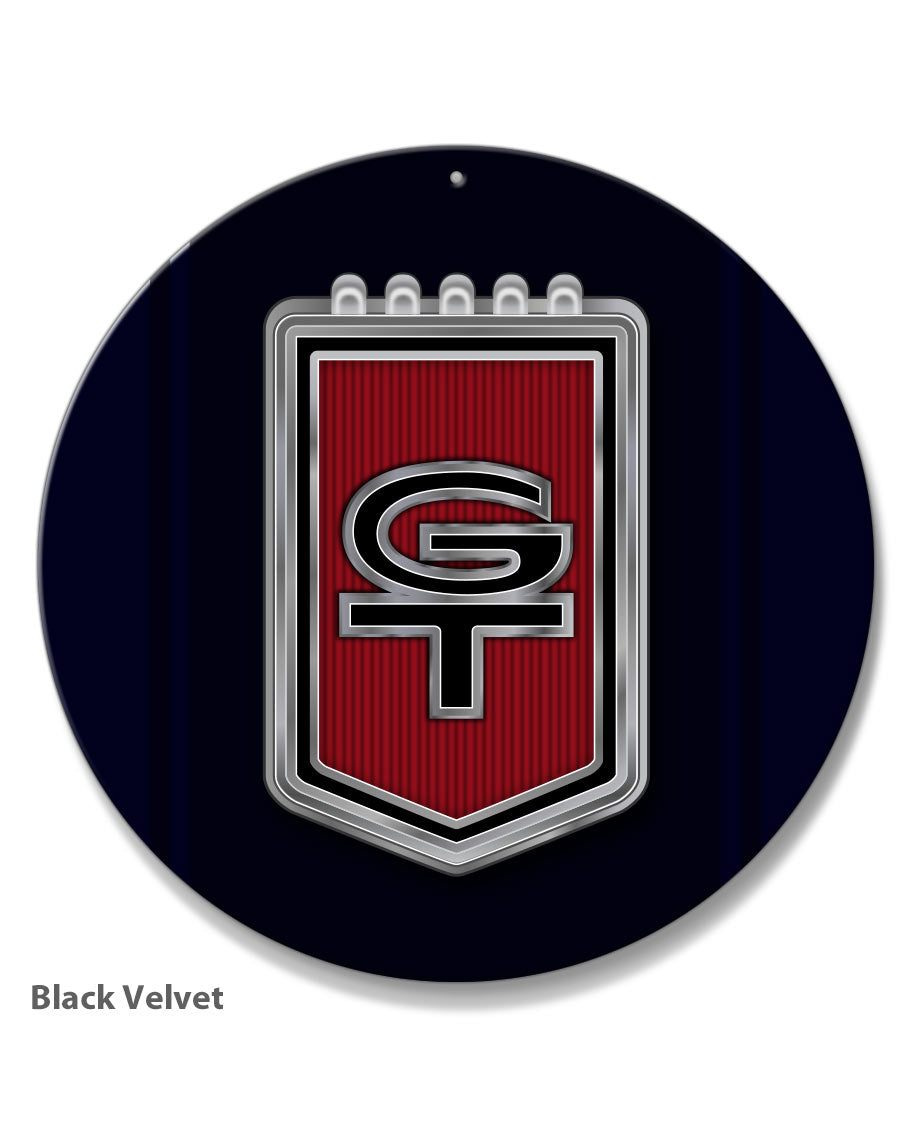 Ford Mustang GT Emblem 1965 - 1967 Round Aluminum Sign – Legend Lines