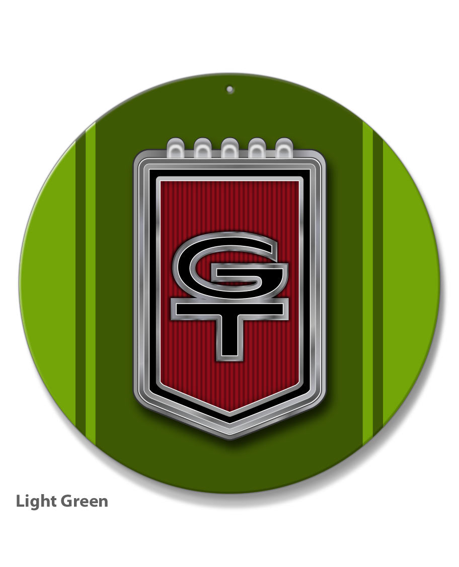 Ford Mustang GT Emblem 1965 - 1967 Round Aluminum Sign – Legend Lines