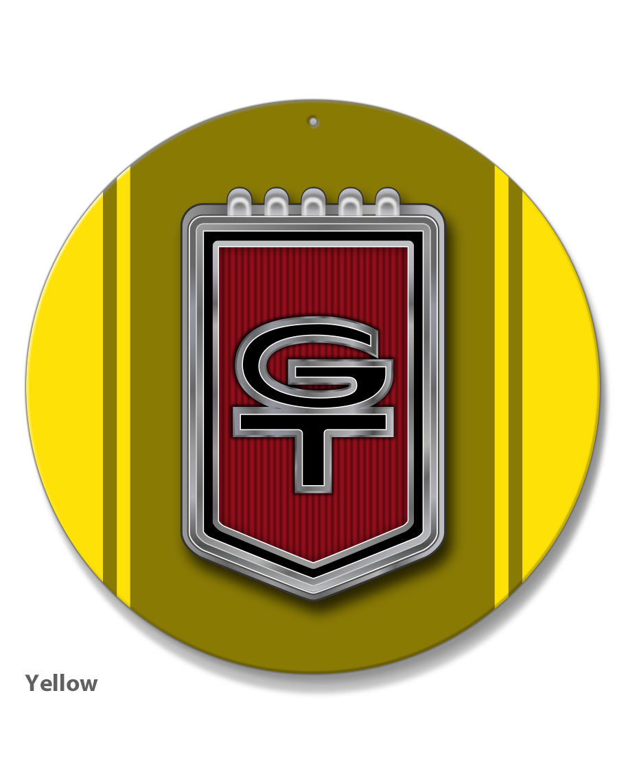 Ford Mustang GT Emblem 1965 - 1967 Round Aluminum Sign – Legend Lines