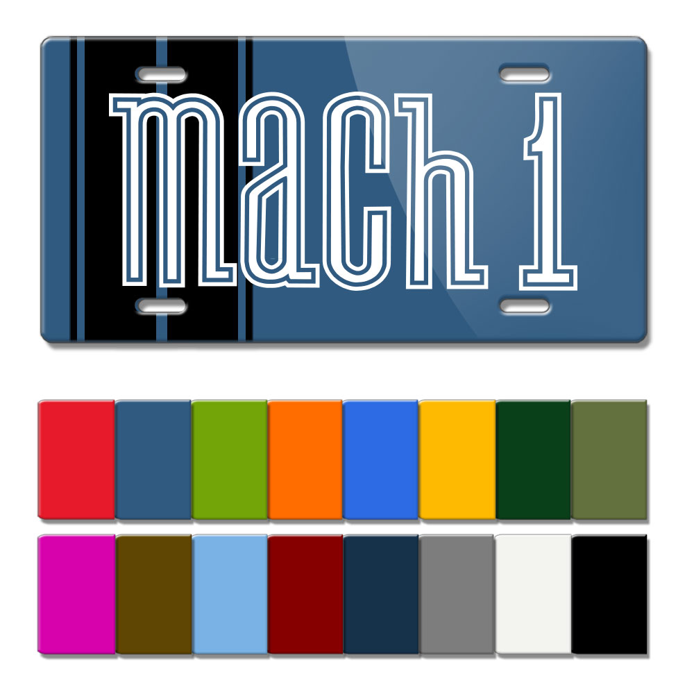 Ford Mustang Mach 1 Emblem Novelty License Plate – Legend Lines