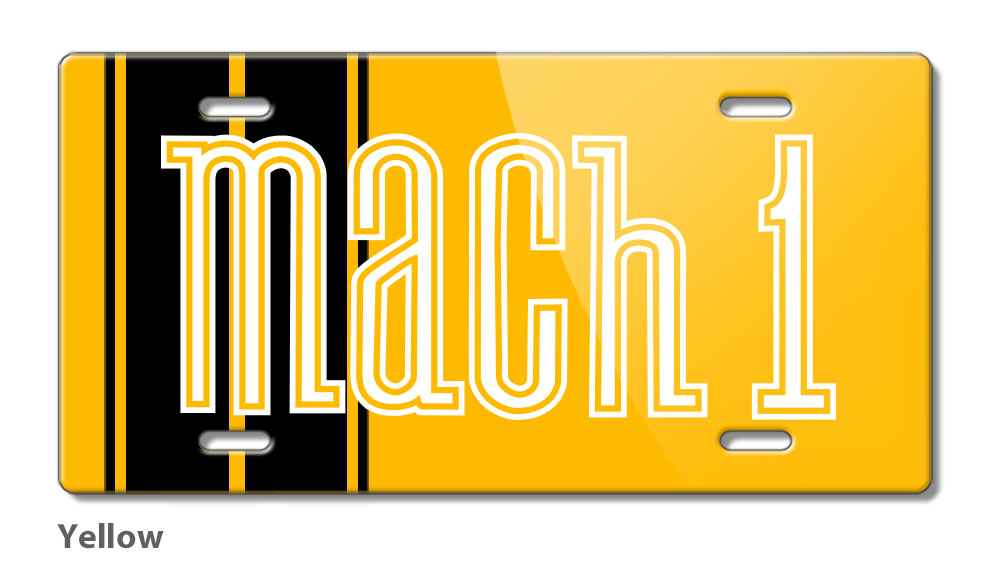 Ford Mustang Mach 1 Emblem Novelty License Plate – Legend Lines