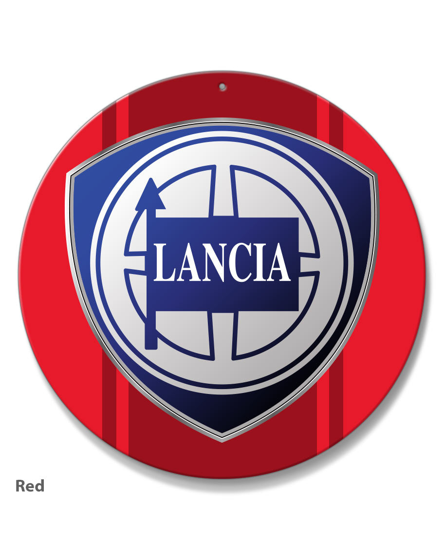 Lancia Emblem Round Aluminum Sign – Legend Lines