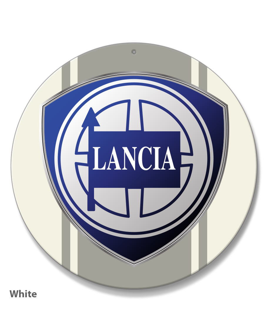 Lancia Emblem Round Aluminum Sign – Legend Lines