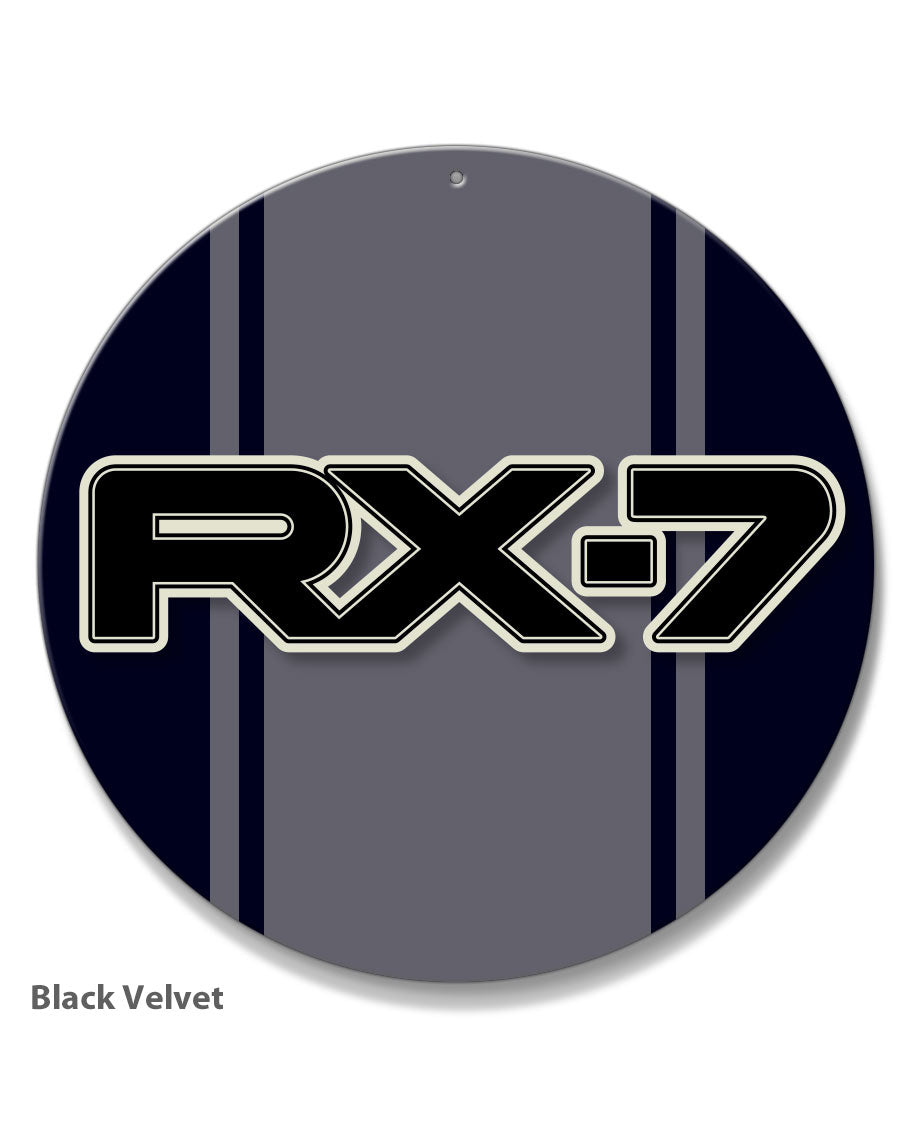 Mazda Rx-7 Series 2 Emblem Round Aluminum Sign – Legend Lines