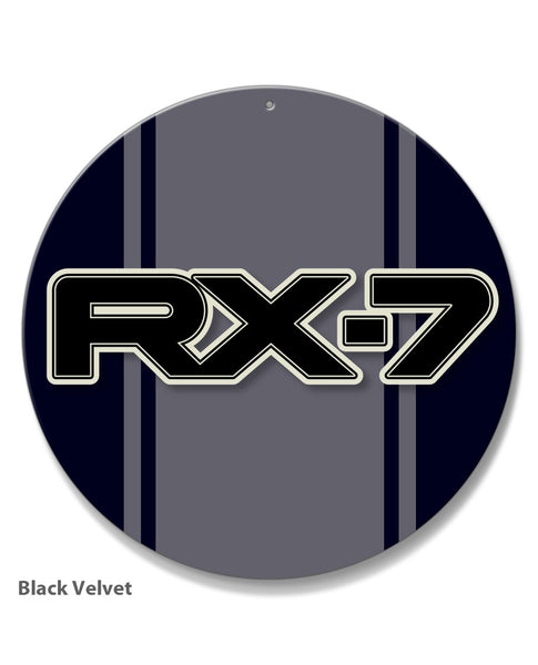 Mazda Rx-7 Series 2 Emblem Round Aluminum Sign – Legend Lines