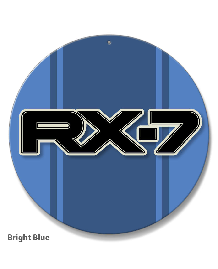 Mazda Rx-7 Series 2 Emblem Round Aluminum Sign – Legend Lines