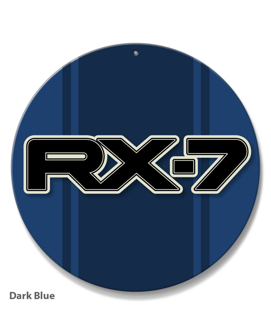 Mazda Rx-7 Series 2 Emblem Round Aluminum Sign – Legend Lines