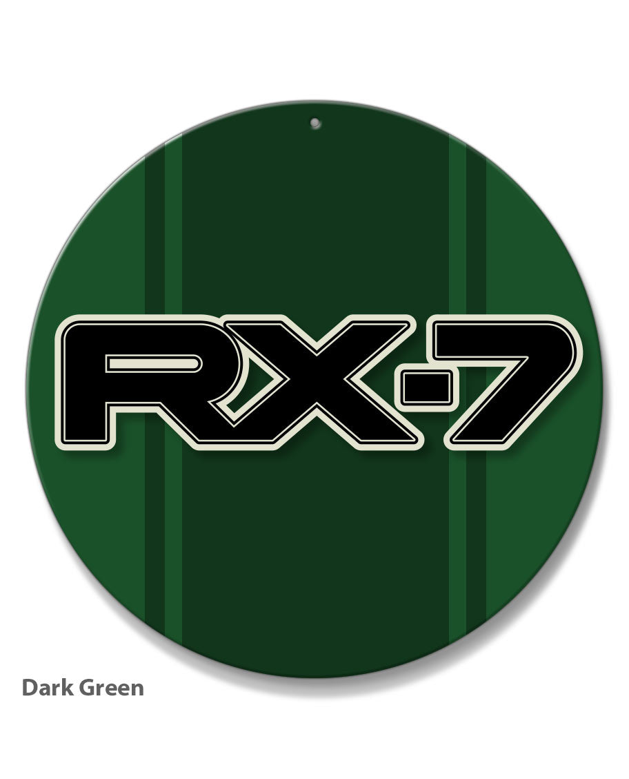 Mazda Rx-7 Series 2 Emblem Round Aluminum Sign – Legend Lines
