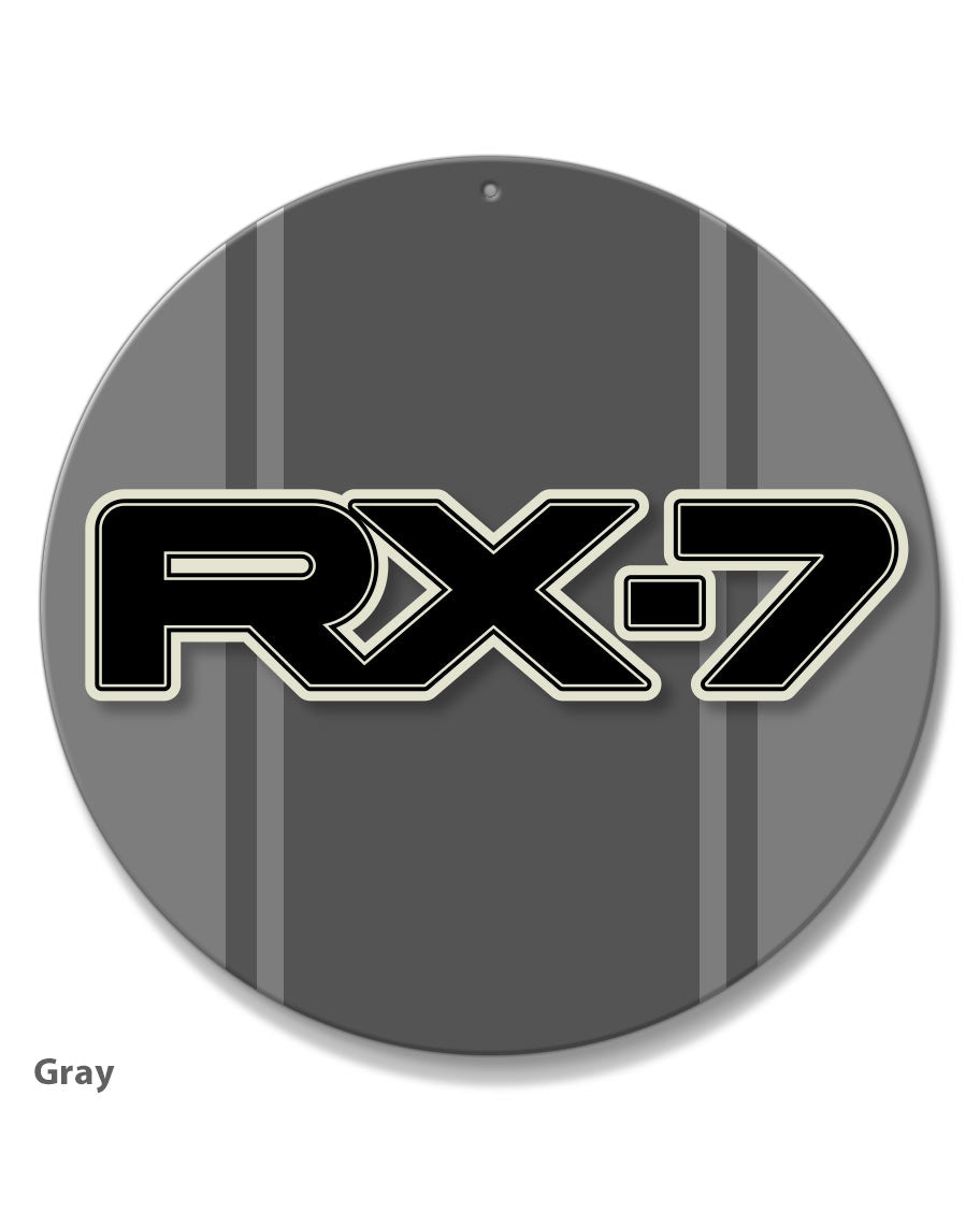Mazda Rx-7 Series 2 Emblem Round Aluminum Sign – Legend Lines