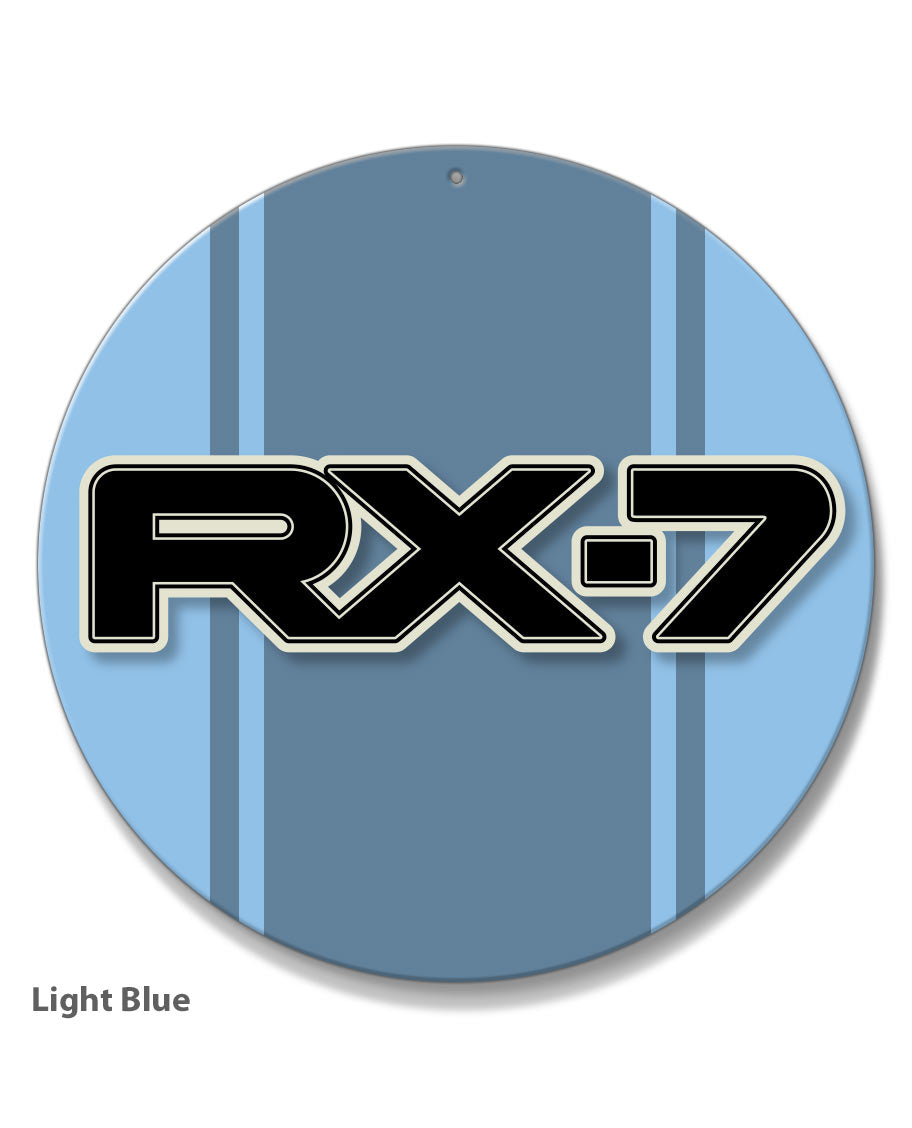 Mazda Rx-7 Series 2 Emblem Round Aluminum Sign – Legend Lines