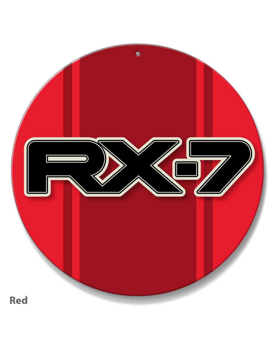 Mazda Rx-7 Series 2 Emblem Round Aluminum Sign – Legend Lines