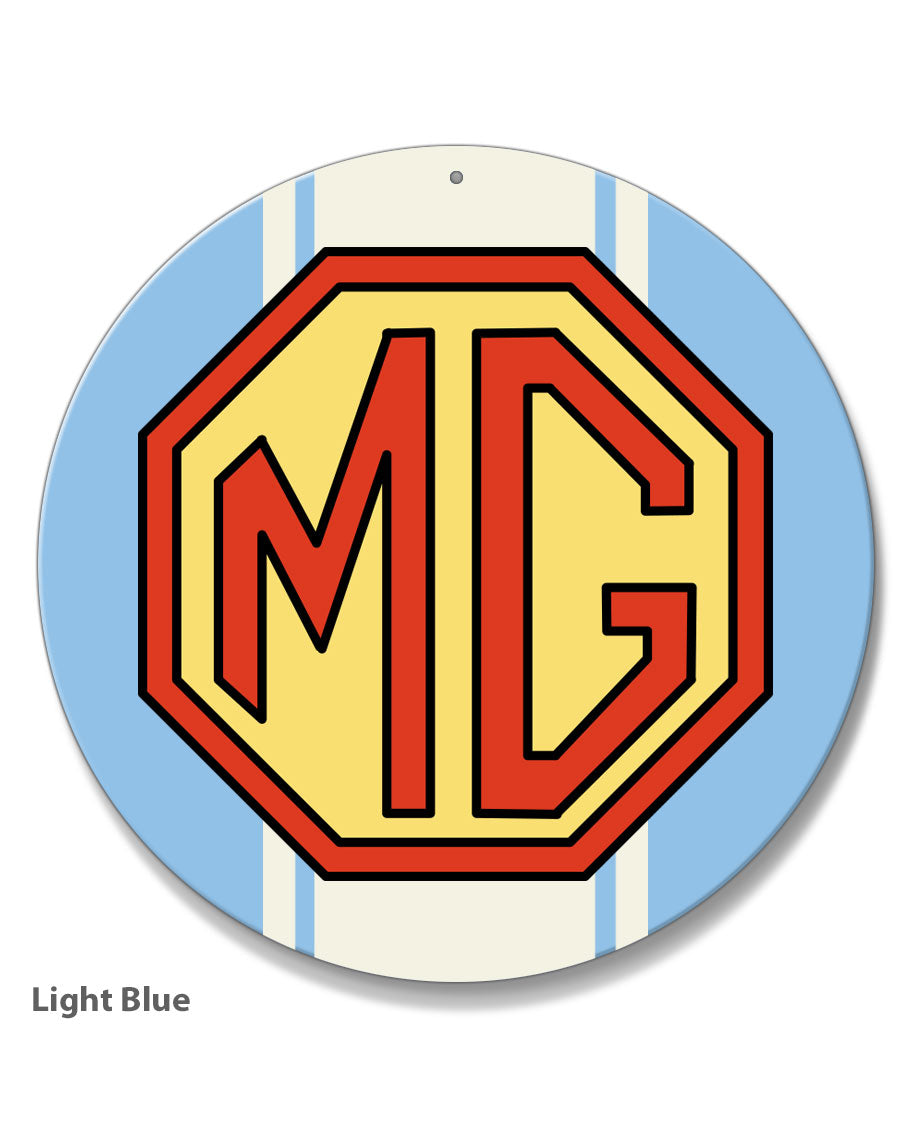MG Emblem Round Aluminum Sign – Legend Lines