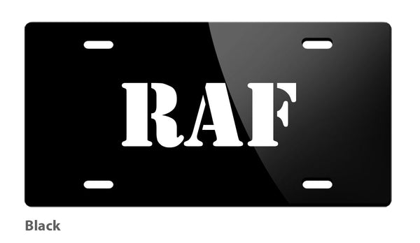 British Royal Air Force RAF Emblem Novelty License Plate – Legend Lines