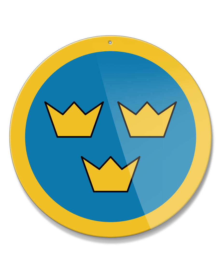 Swedish Air Force Roundel Aluminum Sign – Legend Lines